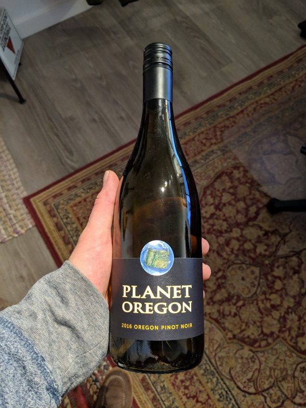 Planet Oregon Pinot Noir – 1016 – Jeff's Wine Ratings